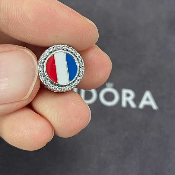 Pandora | Jewelry | Pandora France Flag Exclusive Charm Bead | Poshmark